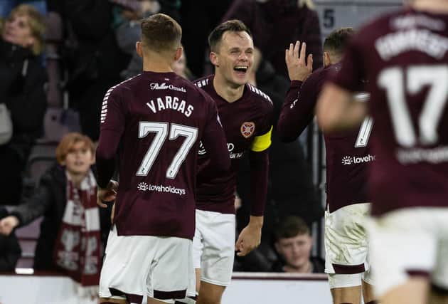 Hearts Jorge Grant On His Penalty Chat With Lawrence Shankland And