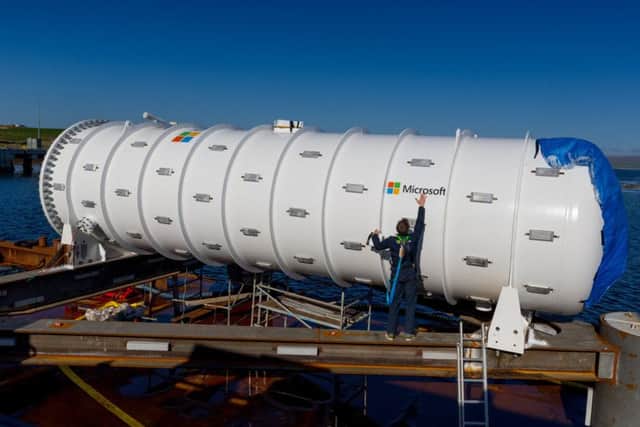 Microsoft sinks data centre in sea near Orkney Microsoft sinks data centre in sea near Orkney